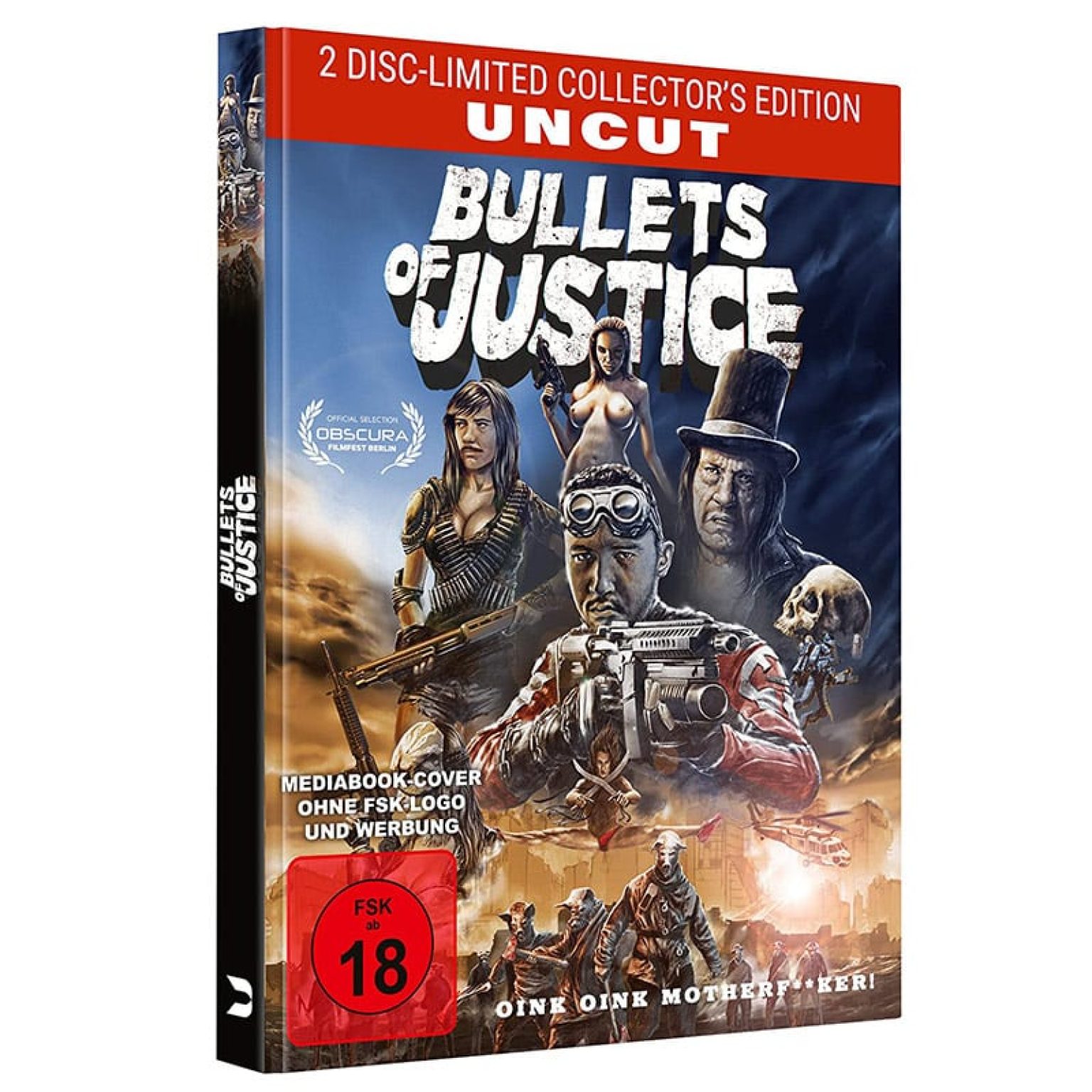 "Bullets of Justice" erscheint im Blu-ray Mediabook und im Keep Case ...