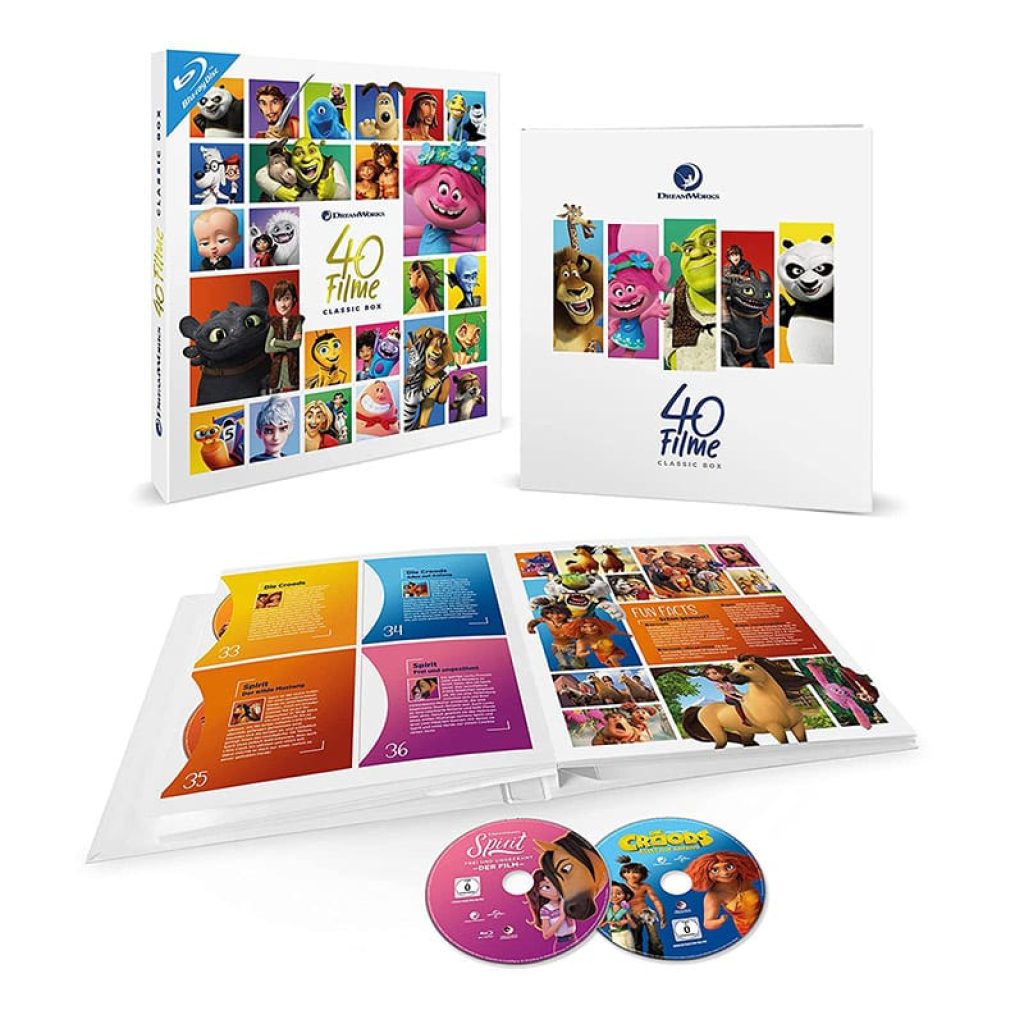 “Dreamworks – 40 Filme Classic Edition” auf Blu-ray für 99,99€