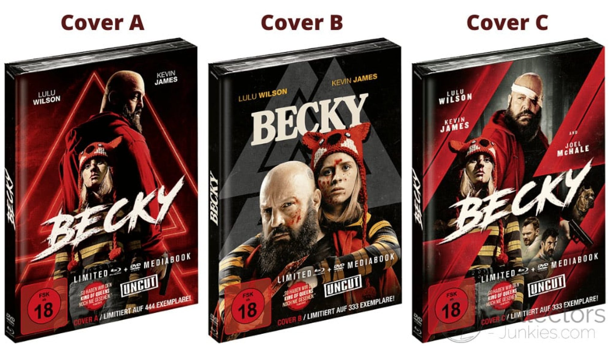 "Becky" ab April 2022 in 3 Blu-ray Mediabooks - Update