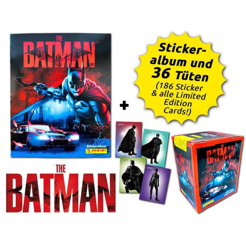 "The Batman" Stickerkollektion zum Film ab März 2022 im Box-Bundle