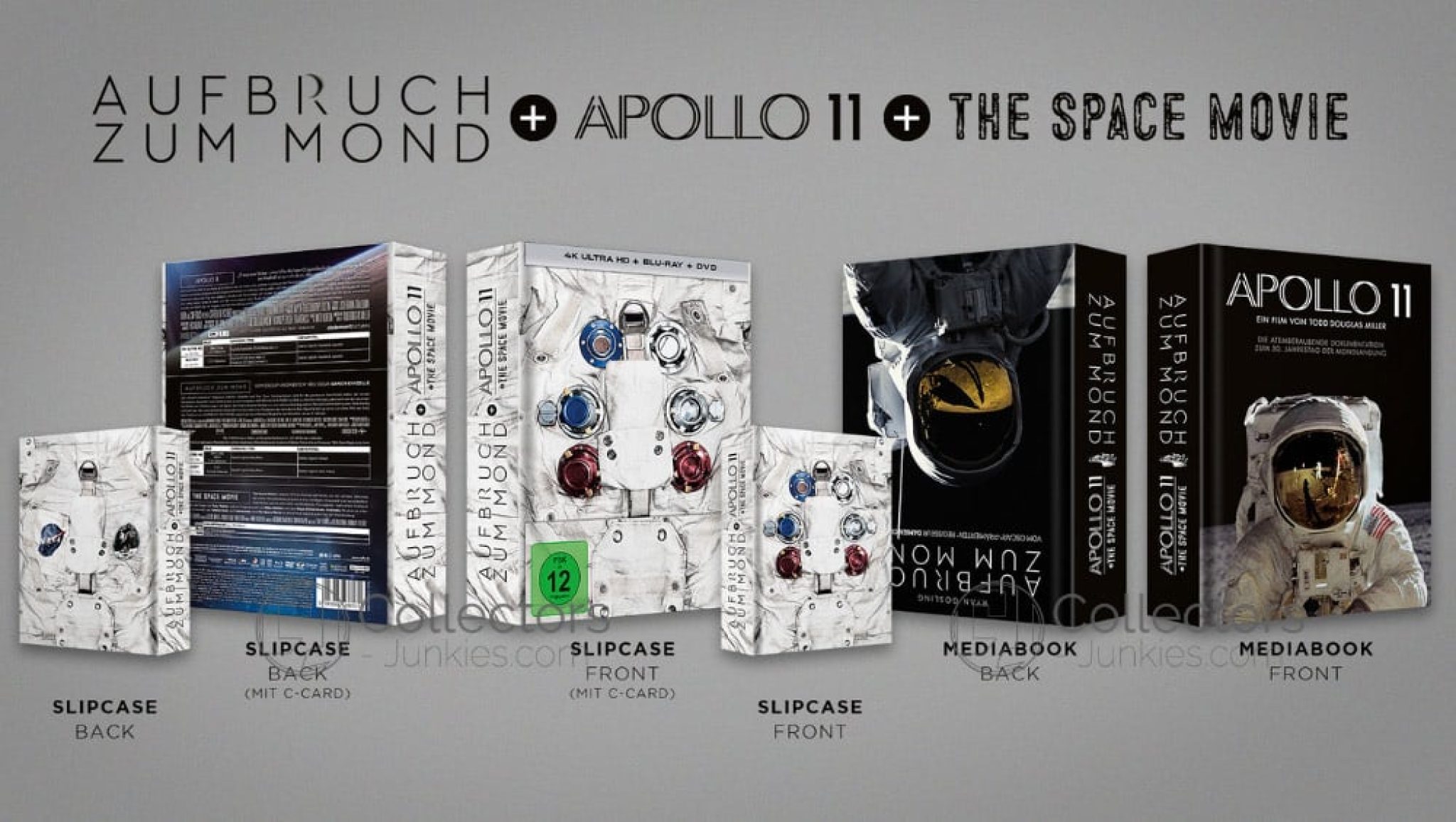 „Apollo 11 / Aufbruch zum Mond / The Space Movie“ im 6-Disc Mediabook ...