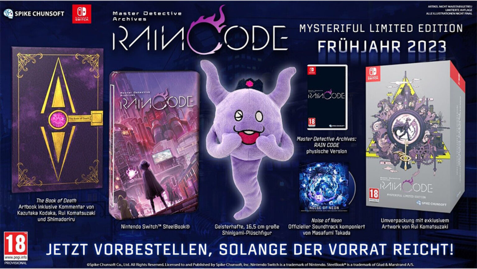 "Master Detective Archives: RAIN CODE" als Mysteriful Limited Edition ...