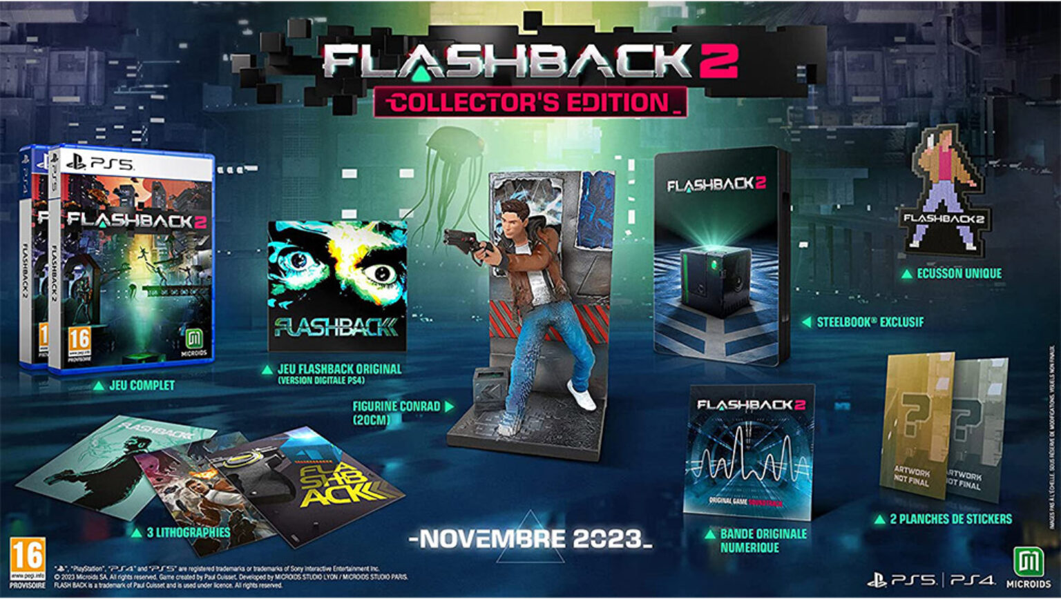 "Flashback 2" Limited Edition & Collectors Edition für Playstation 5/4, Xbox Series X/ One ...