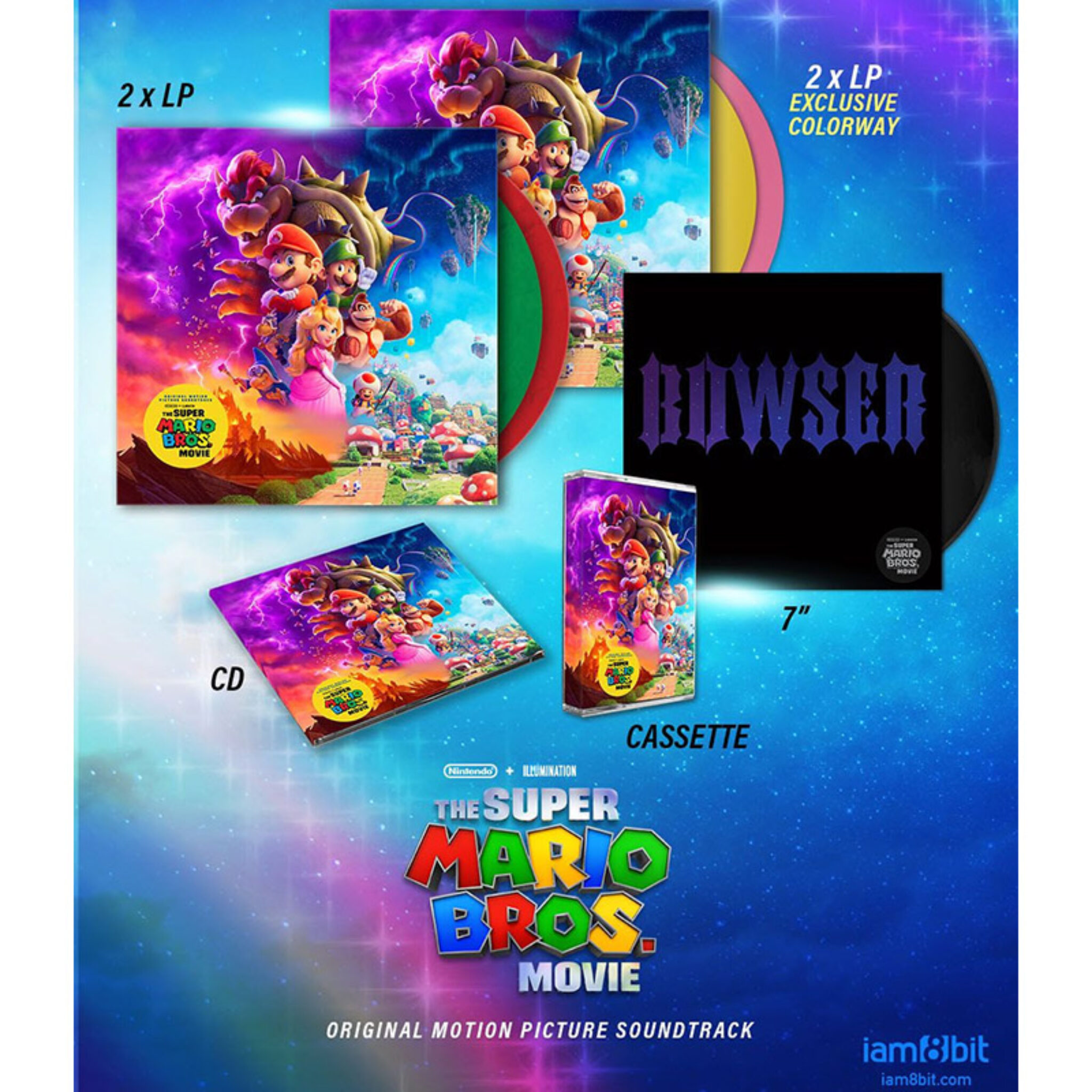 "The Super Mario Bros. Movie" Soundtrack auf Vinyl, CD & Kassette ab 3 ...