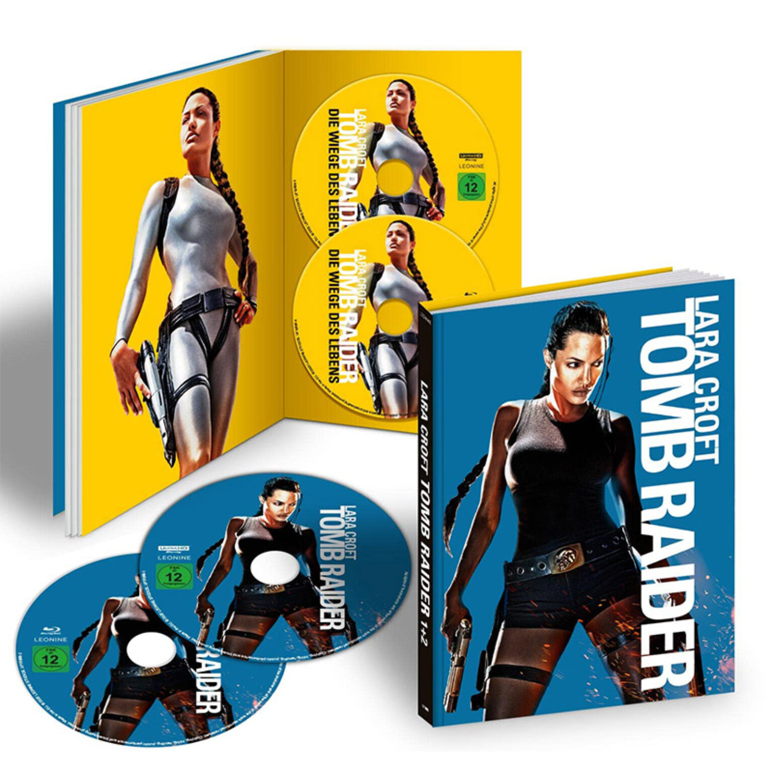 Lara croft: tomb raider 1 2 lim. mediabook uhd-box [4k, lara croft tomb ...