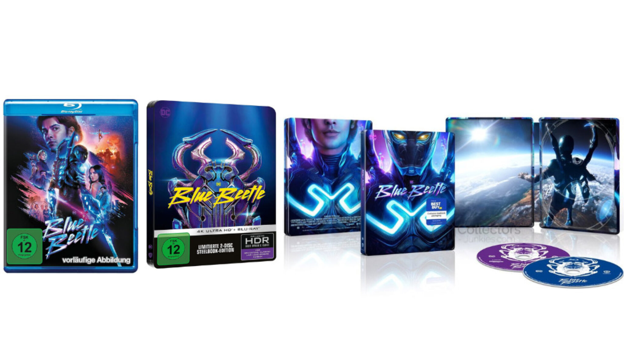 "Blue Beetle" 4K Steelbook & Standard Varianten auf 4K UHD, Blu-ray ...