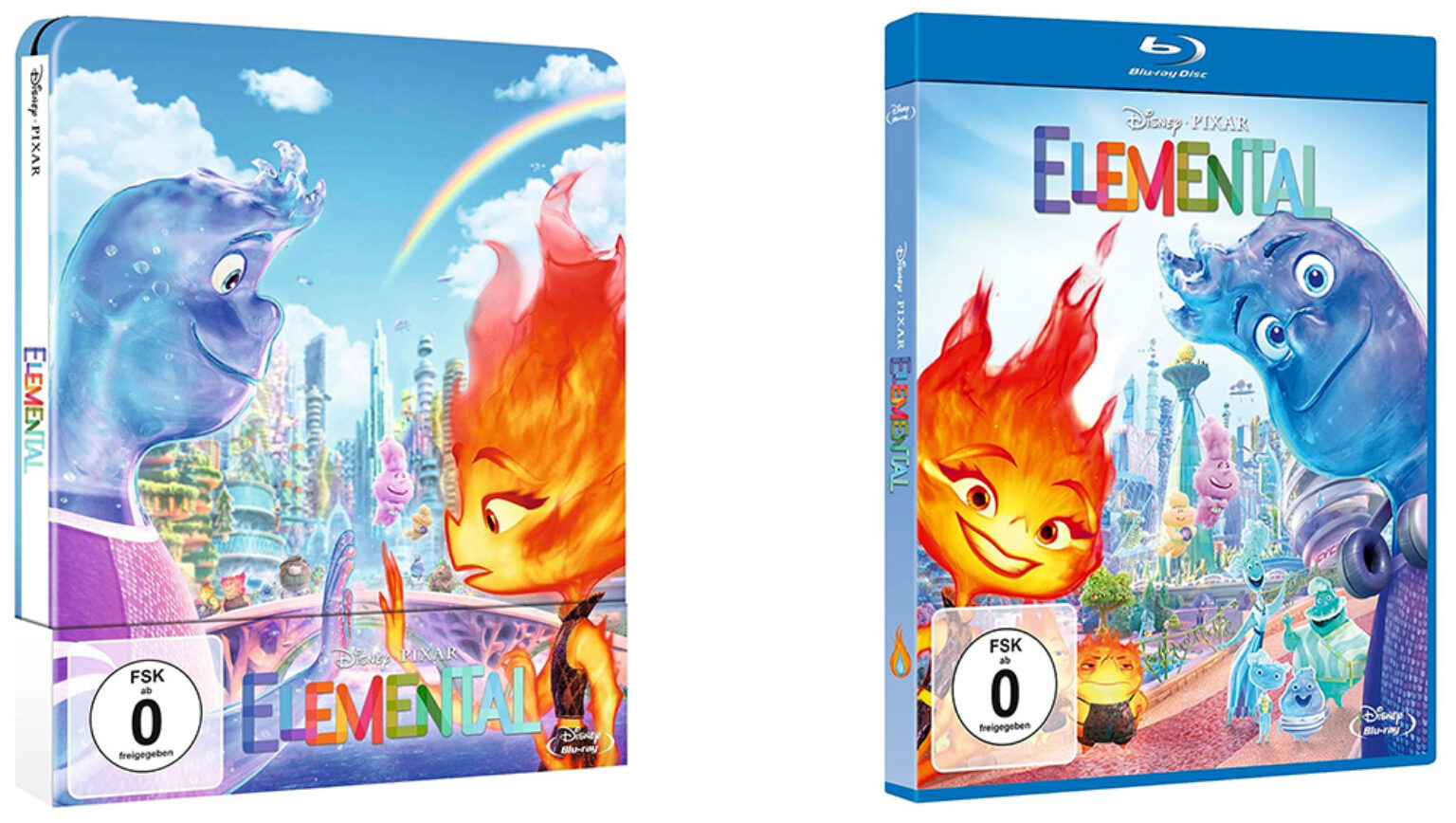 Pixar´s "Elemental" im Blu-ray Steelbook & Standard Varianten auf Blu ...