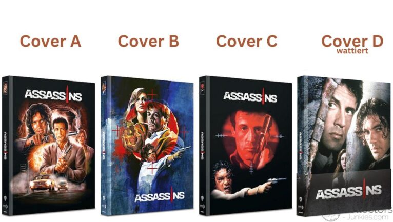 "Assassins - Die Killer" ab April 2024 in 4 Blu-ray Mediabooks