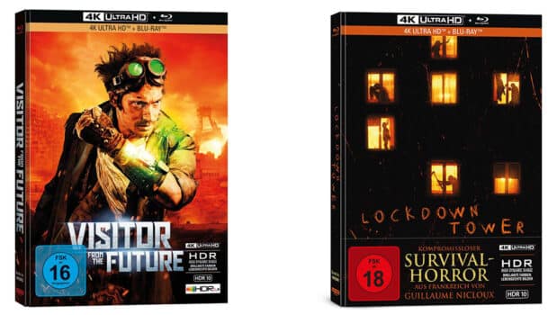"Lockdown Tower" & "Visitor from the Future" jeweils im 4K Mediabook ...