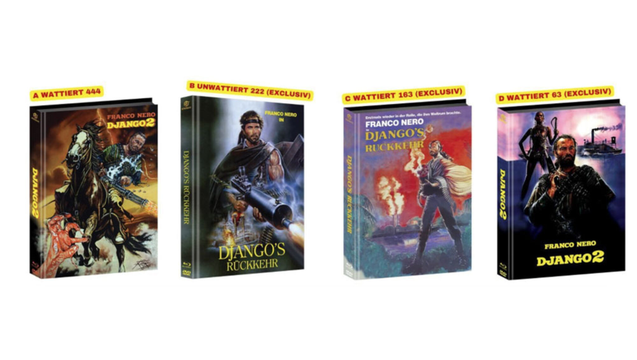"Django 2 (1987)" in mehreren Blu-ray Mediabooks ab 2024 - Update2