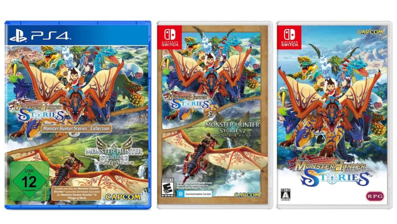 "Monster Hunter Stories Collection" für die Playstation 4 & "Monster Hunter Stories" für die ...