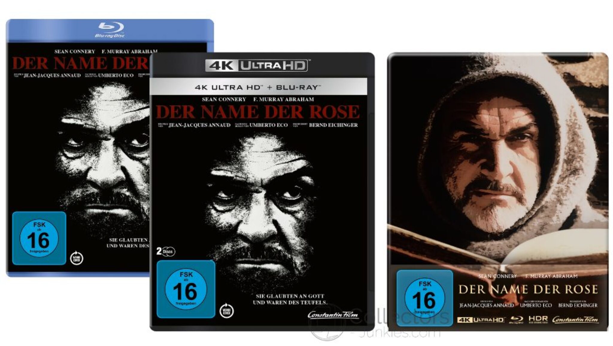 "Der Name der Rose" im 4K Steelbook & Standard Varianten auf 4K UHD ...