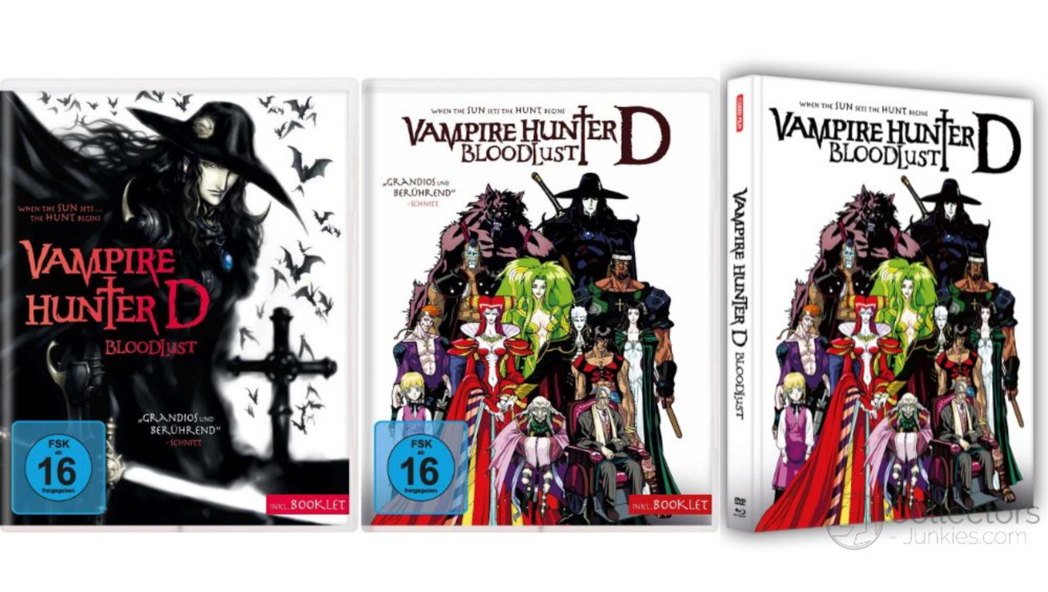 "Vampire Hunter D: Bloodlust" Mediabook & Blu-ray Standard Varianten ab ...