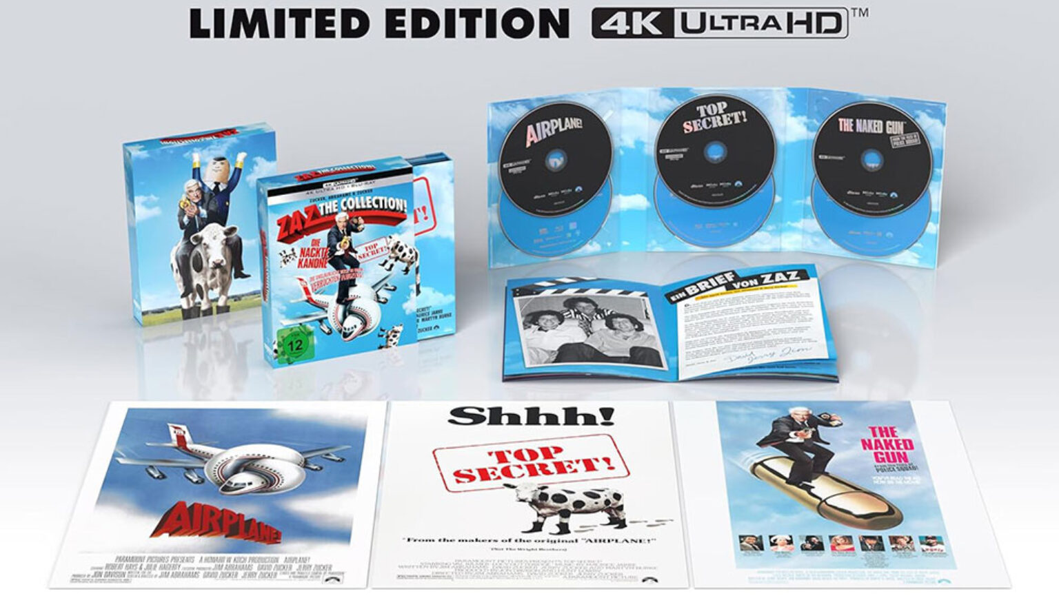 "ZAZ - The Collection" 3 Film-Set (4K UHD + Blu-ray) für 34,99€