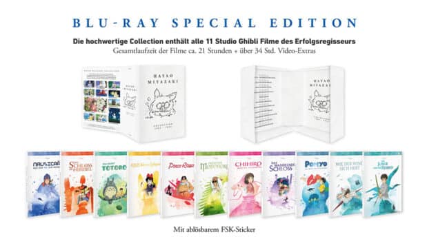 "Hayao Miyazaki Collection 1984 - 2023" mit 11 Filmen auf Blu-ray ab ...
