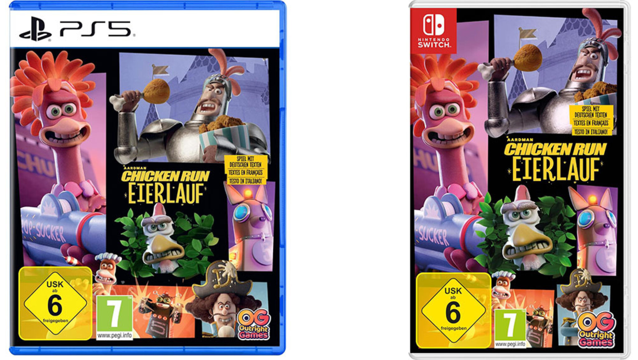 "Chicken Run: Eierlauf" für die Playstation 5/4, Xbox Series X/ One & Nintendo Switch ab 2025