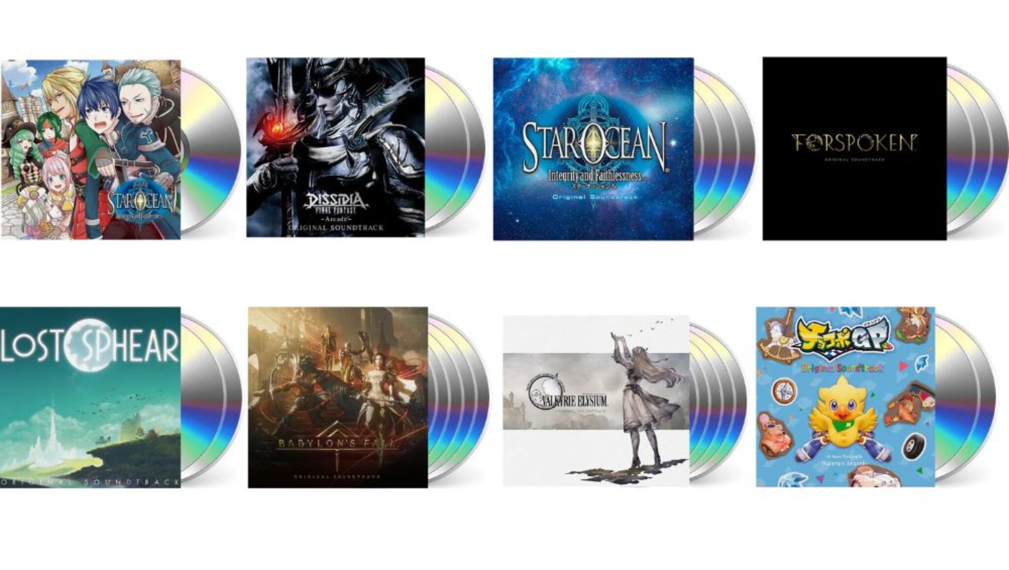 "STAR OCEAN 5", "DISSIDIA FINAL FANTASY", "Chocobo GP", "FINAL FANTASY ...