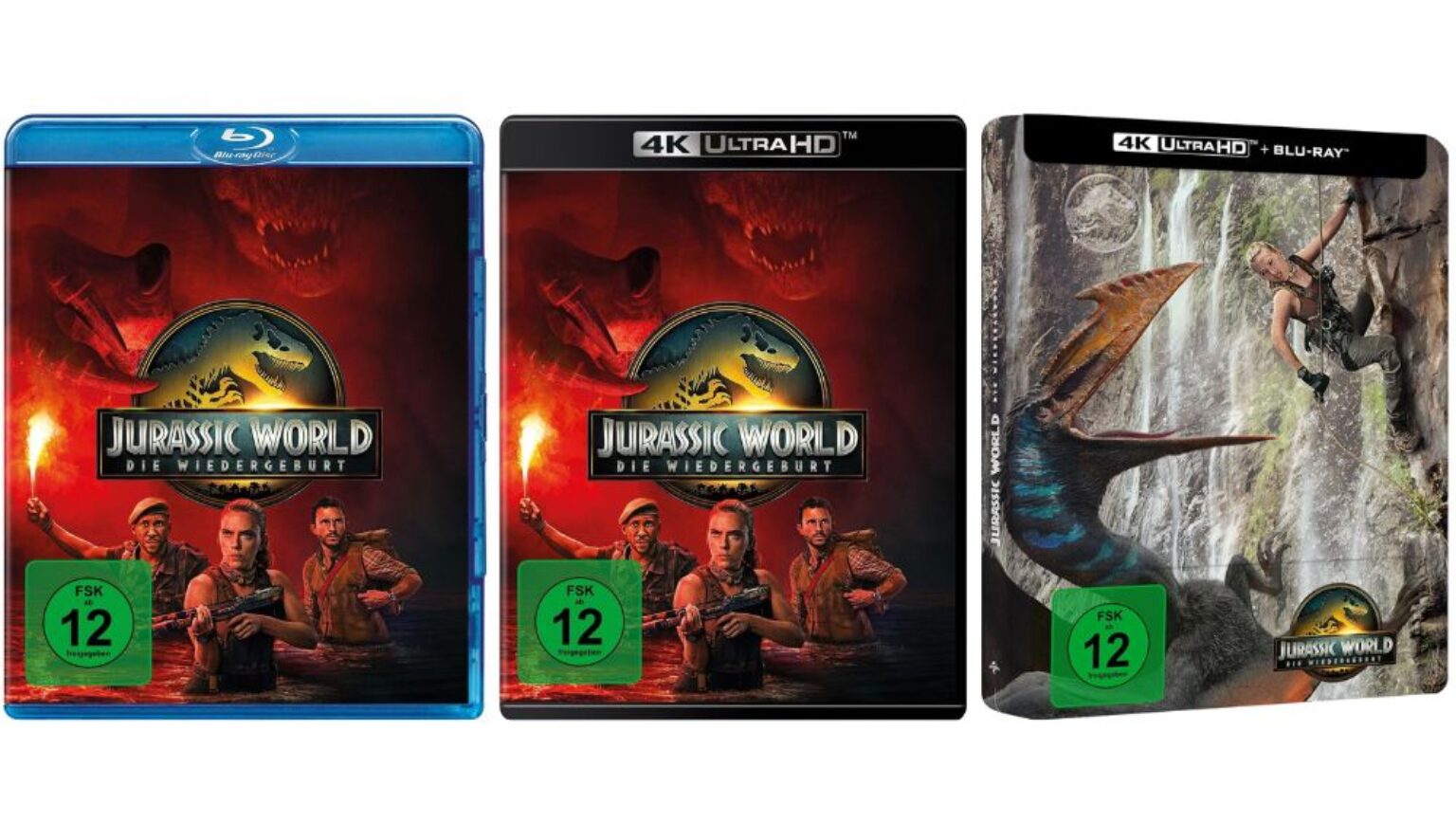 "Jurassic World: Die Wiedergeburt" im 4K Steelbook & Standard Varianten ...