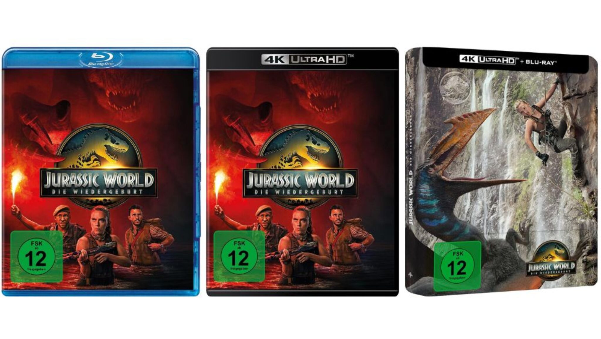 "Jurassic World: Die Wiedergeburt" im 4K Steelbook & Standard Varianten ...