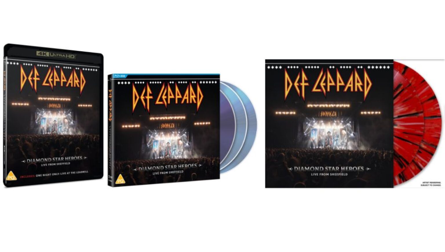 "Def Leppard: Diamond Star Heroes Live From Sheffield" auf Blu-ray, 4K ...