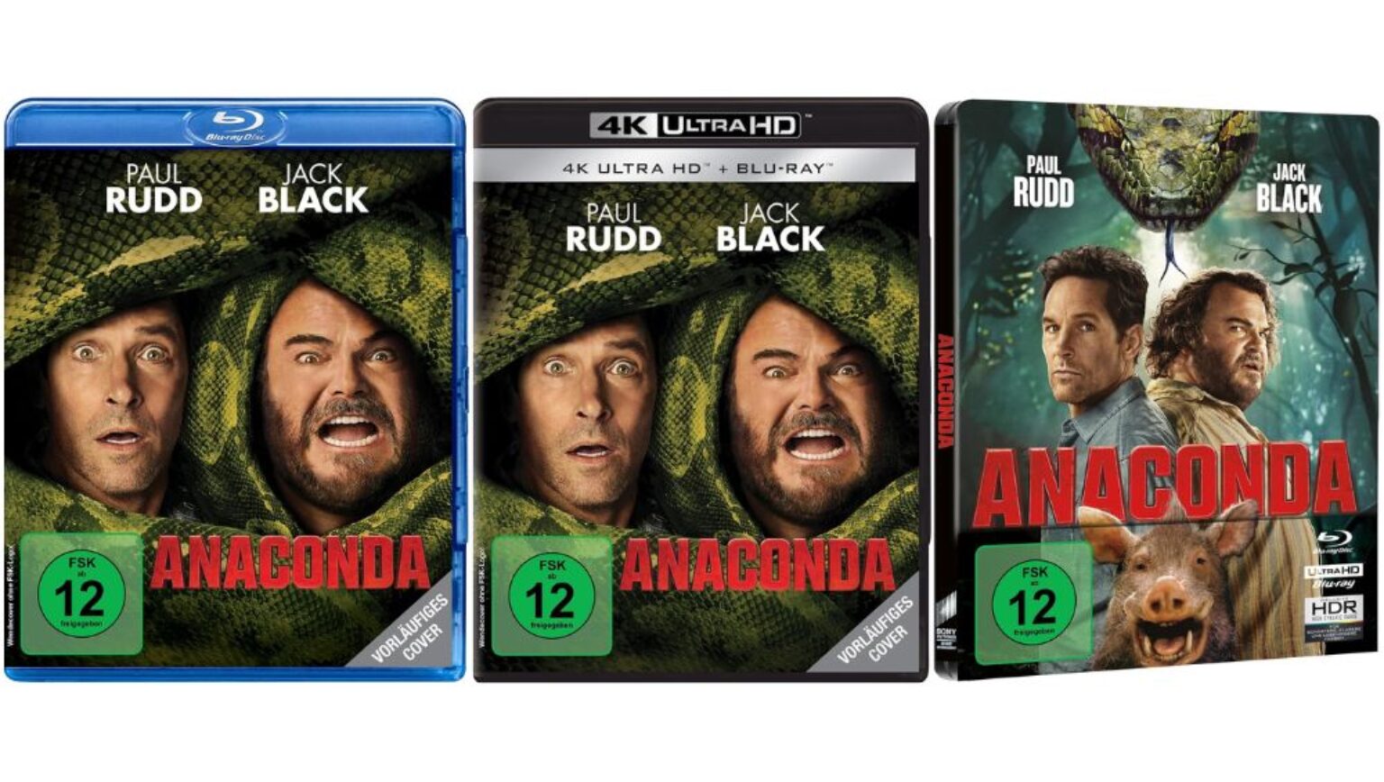 "Anaconda (2025)" im 4K Steelbook & Standard Varianten auf 4K UHD, Blu ...