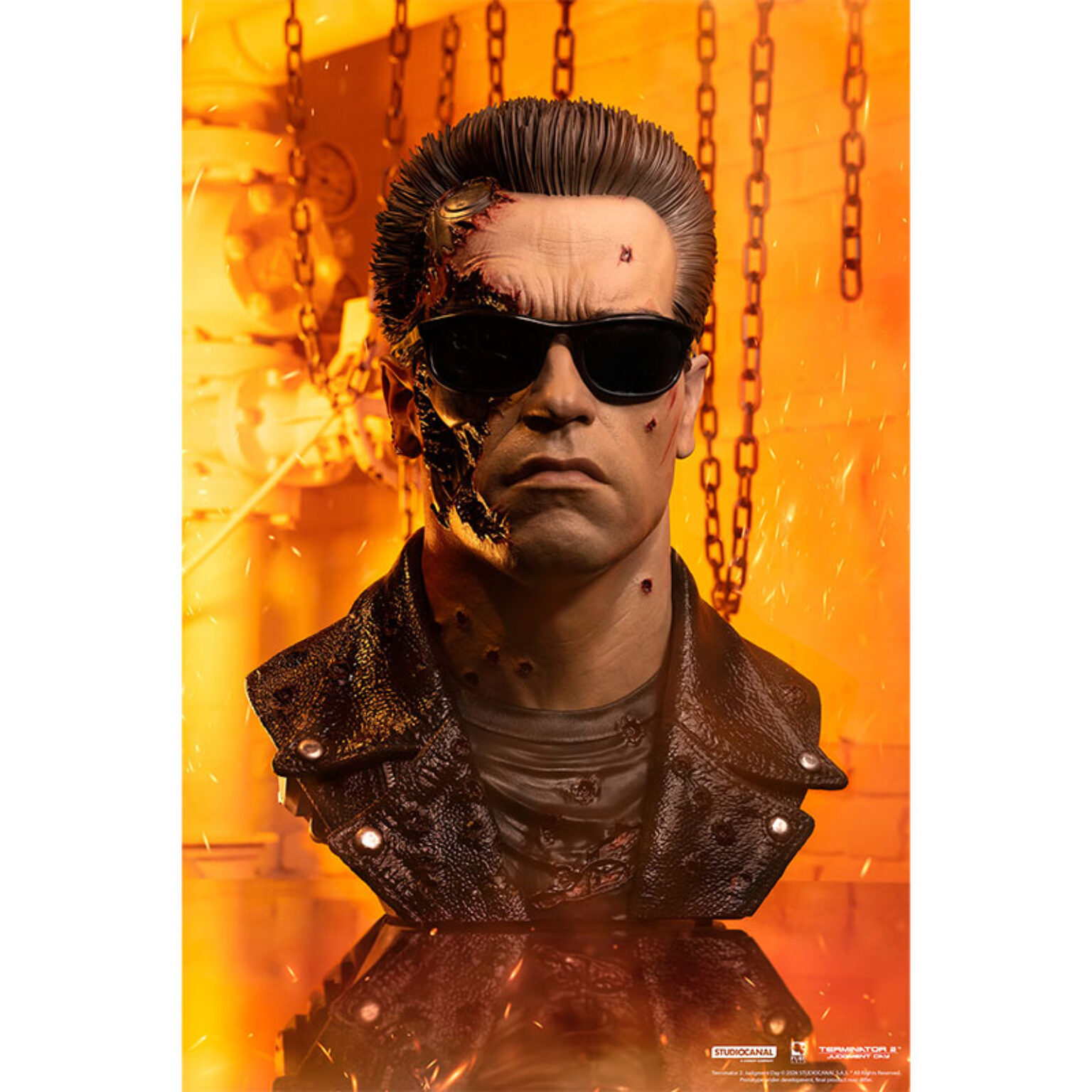 Terminator 2 "T-800 Model 101 Battle Damaged" 1:1 Art Mask von Pure ...
