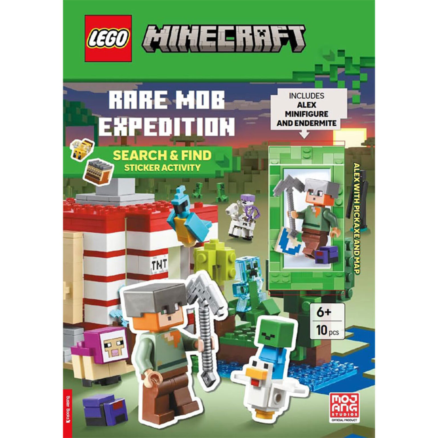 LEGO Minecraft "Rare Mob Expedition Search & Find Sticker Activity Book ...