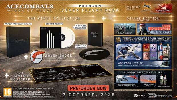 "Ace Combat 8 - Wings of Theve" Collectors Editions & Standard ...